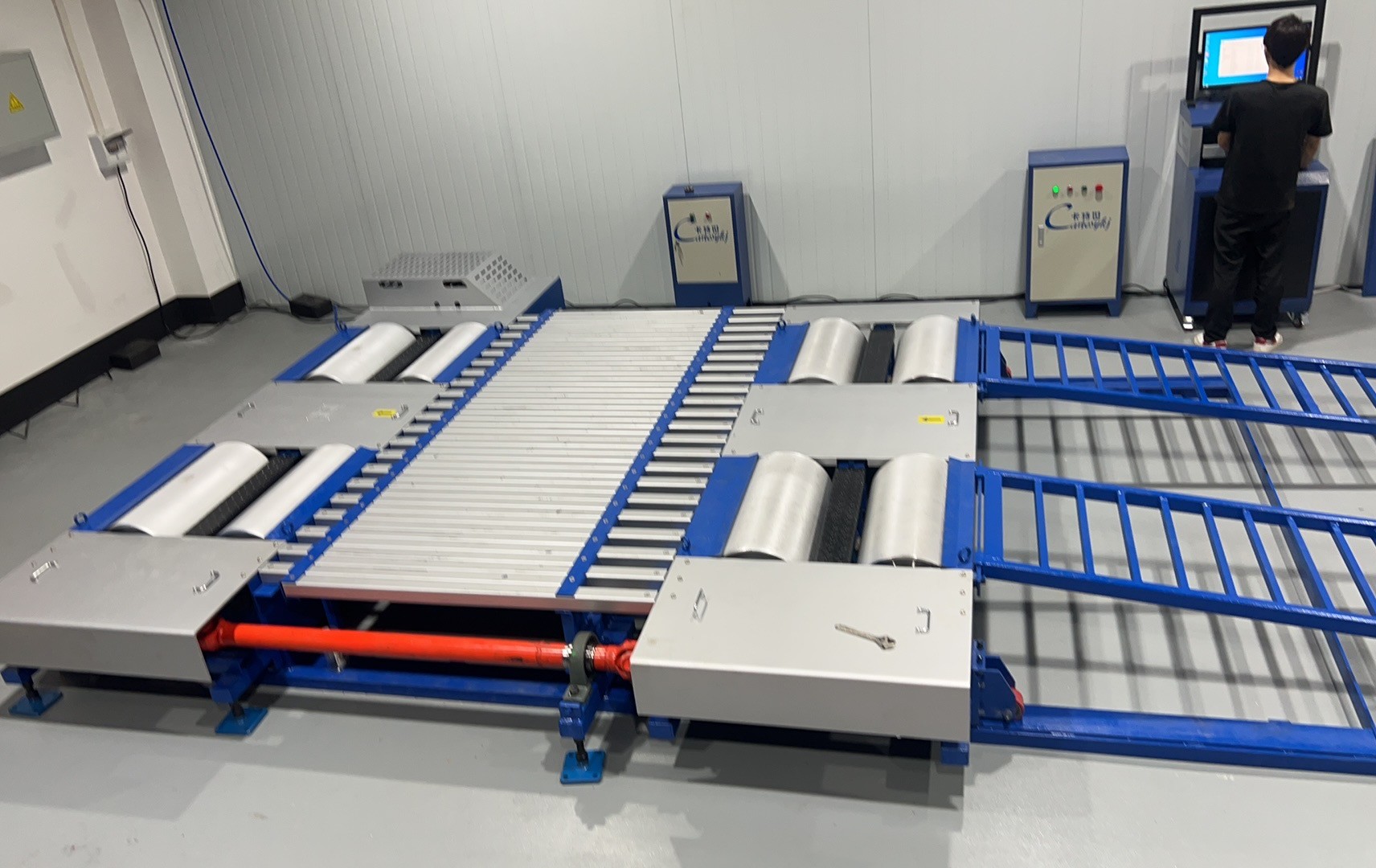 Cartesykj 4WD vehicle chassis dynamometer machine installed in foshan ...